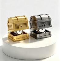China Luxury Zamac Treasure Chest Perfume Cap | Custom Metal Fragrance Bottle Closure for sale