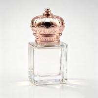 China Source Factory Luxury Crown Shape Hollow Carved Zinc Alloy Perfume Cap FEA15 Fit Vintage Embossed Zamac Perfume Bottle Lid Multi‑Color Electroplating Custom Logo OEM ODM for sale