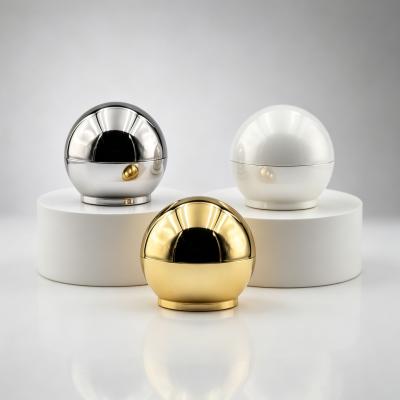 China Source Factory Glossy Hemisphere Spherical Zinc Alloy Perfume Cap FEA15 Fit Smooth Round Zamac Perfume Bottle Lid Gold Silver White Multi‑Color Plating Custom Logo OEM ODM for sale