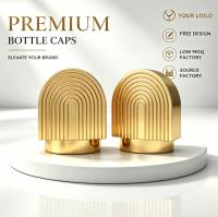 China Luxury Arch Shape Zinc Alloy Zamac Perfume Cap | Custom Decorative Metal Fragrance Bottle Cap for sale