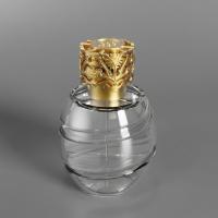 China European Luxury Floral Hollow Out Zamac Perfume Cap Ornate Flower Carving Engravable Top FEA15 Mouth Zinc Alloy Perfume Cover Custom Logo Source Factory for sale