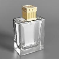 China FEA15 Fit Square European Architectural Zinc Alloy Perfume Cap Roman Pillar Embossed Zamac Perfume Bottle Lid 3D Raised Custom Logo Gold Electroplating Source Factory for sale