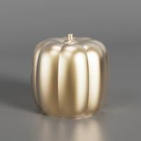 China Novelty Halloween Pumpkin Style Zamac Perfume Cap 3D Jack‑o'‑lantern Smiley Face Embossed FEA15 Mouth Zinc Alloy Perfume Cover Gold Electroplating Custom Logo Source Factory for sale