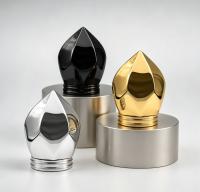 China Zinc Alloy Perfume Cap FEA15 Diamond Faceted Bud Shape Luxury Electroplated Perfume Bottle Lid Custom Logo OEM ODM for sale
