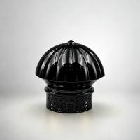 China FEA15 Zinc Alloy Perfume Cap Fluted Dome With Embossed Base Electroplated Perfume Bottle Cover Custom Logo Zamac perfume Cap for sale