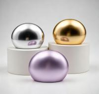 China Luxury FEA15 Perfume Bottle Cap Zinc Alloy Egg‑Shape Round Dome Smooth Curved Matte Metallic Perfume Lid Custom For Fragrance Bottle Zamac perfume Cap for sale