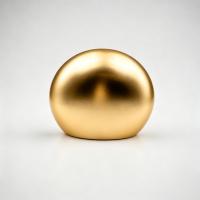 China Luxury FEA15 Perfume Bottle Cap Zinc Alloy Egg‑Shape Round Dome Smooth Curved Matte Metallic Perfume Lid Custom For Fragrance Bottle Zamac perfume Cap for sale