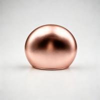 China Luxury FEA15 Perfume Bottle Cap Zinc Alloy Egg‑Shape Round Dome Smooth Curved Matte Metallic Perfume Lid Custom For Fragrance Bottle Zamac perfume Cap for sale
