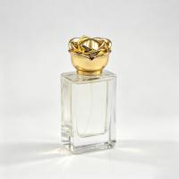 China FEA15 Zinc Alloy Perfume Cap 3D Rose Flower Shape Electroplated Perfume Bottle Cover Custom Logo Zamac perfume Cap for sale