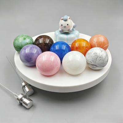 China Factory Custom Multi‑color Plastic Ball Perfume Bottle Cap Spherical ABS Lid For Cosmetic Fragrance Bottle ABS Perfume Cap for sale