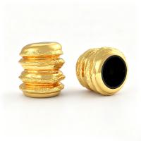 China FEA15 Zinc Alloy Macaron Perfume Cap Wavy Layered Textured Zamac Perfume Bottle Cover Custom Electroplated For Perfume Glass Bottle Zamac Perfume Cap Parfume Cap for sale