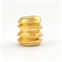 China FEA15 Zinc Alloy Macaron Perfume Cap Wavy Layered Textured Zamac Perfume Bottle Cover Custom Electroplated For Perfume Glass Bottle Zamac Perfume Cap Parfume Cap for sale