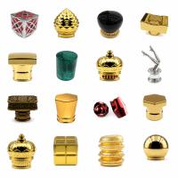 China Gold Polished Zamac Perfume Cap for High-end Fragrance Bottle with Pump  Zinc Alloy  Cover Magnetic Perfume Bottle Cap for sale