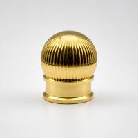 China Golden Fragrance Bottle Lids Gold Plate Zinc Alloy Fragrance Bottle Lid Custom Logo for Perfume Bottle Wholesale Perfume Cap for sale