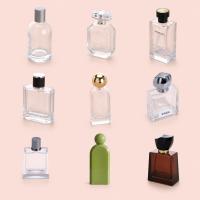 China 15mm Neck Empty Glass Perfume Bottle Multiple Volumes Square Flat Luxury Fragrance Spray Bottles 30ml50ml100ml Zamac Perfume Cap for sale