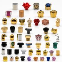 China Existing Mold Wholesale Zinc Alloy Perfumes Lid Magnetic Perfume Cap with Aluminum Pump for Fragrance Glass Bottle Magnetic Zamac Perfume Cap for sale