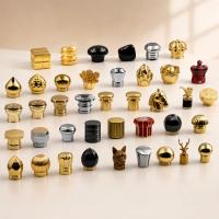 China High-end Zamac Perfume Cap Luxury Zinc Alloy Fragrance Lid Custom Logo Cap with Pump Magnetic Perfume Cap for sale
