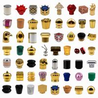 China High-end Zamac Perfume Cap Luxury Zinc Alloy Fragrance Lid Custom Logo Cap with Pump Magnetic Perfume Cap for sale