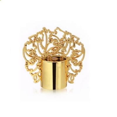 China Custom Zinc Alloy Perfume Bottle Caps - Die Casting Plating in 30×26×20CM Packaging for sale