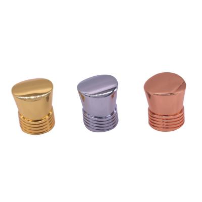 China Antique Style Hexagon Shape Die Casting Metal Perfume Caps Zinc Alloy 15mm for sale