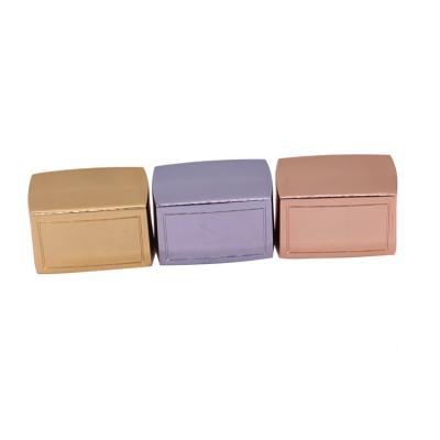 China Zinc Alloy Square Perfume Cover 42x27x41mm for FEA15 Bottle Neck Custom Colors for sale