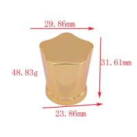 China SGS Certified Zinc Alloy Perfume Cap 24x32x30mm Zamac Perfume Cover for Glass Bottle Neck for sale