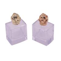 China Rose Gold Zamac Bottle Cap 23x29mm for FEA 15 Neck Zinc Alloy Perfume Cap for sale