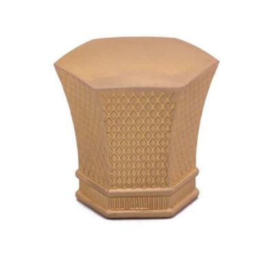 China Dome Cylindrical Engraving Pattern Custom Zamak Perfume Caps for sale