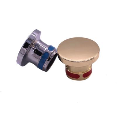 China Custom Zinc Alloy Gold Crown Perfume Bottle Caps OEM Decorative 23mm for sale