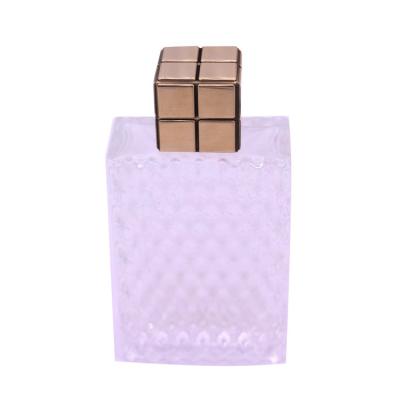 China Patented Design Zamac Perfume Cap / Small Square Metal Perfume Cover for sale
