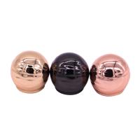 China Rose Gold Ball Zinc Alloy Perfume Bottle Cap 25x30.8mm Custom Color for sale