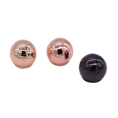 China Round Zamac Perfume Bottle Caps 25x30.8mm Custom Color Zinc Alloy Lids for sale