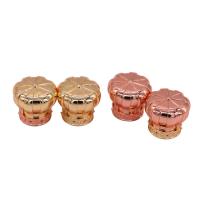 China Custom 36x28mm Zamac Perfume Bottle Cap Color Plating Painting for sale