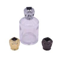 China Zinc Alloy Diamond Crown Perfume Bottle Cap 23x33mm Custom Color for sale