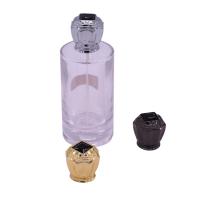 China Custom Zamak Perfume Bottle Caps 23mm x 33mm Zinc Alloy Crystal Top Fancy Design for sale