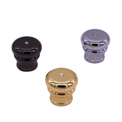 China Zinc Alloy Diamond Perfume Bottle Cap 23mm Metal Screw Cap Custom Color for sale