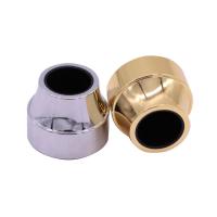 China Zinc Alloy Zamac Perfume Bottle Caps 25mm Silver Spray Pump Caps Custom Logo for sale