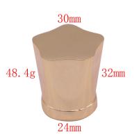 China Customized Gold Zinc Alloy Perfume Bottle Cap 24mm Magnetic Closure for Fragrance Packaging for sale