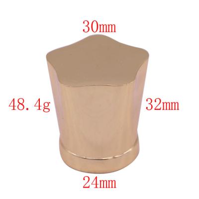 China Customized Gold Zinc Alloy Perfume Bottle Cap 24mm Magnetic Closure for Fragrance Packaging for sale