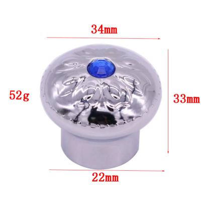 China 34*33mm Diamond Made Zinc Alloy Custom Perfume Caps for sale