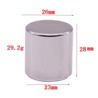 China Custom Zamac Magnetic Perfume Bottle Cover 26mm x 28mm OEM ODM for sale