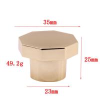 China 35x25mm Octagonal Magnetic Screw ZAMAC Perfume Cap - Custom Luxury Bottle Tops with 49.2g Weight for sale