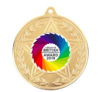 China 60×3mm 3D Engraved Zinc Alloy Custom Medals with Gold/Silver Plating for Sports Awards for sale