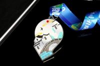China Flower Shape Silver Custom Medals with Sandblasted Finish - Embossed Design for Sports Awards and Competitions for sale