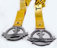China ISO Zinc Alloy 60×3mm Shiny Silver Soft Enamel Medals - Custom Awards & Recognition for sale