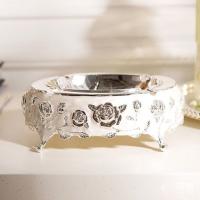 China 30mm Round Ring Embossed Logo Metal Cigar Beach Ashtray - Zinc Alloy Construction with 10-25 Day Lead Time for sale