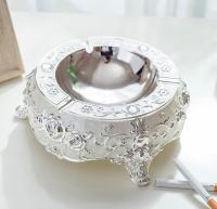 China 5.0mm Zinc Alloy Cigar Ashtray with Antique Plating - Custom OEM Design 0.3-5.0mm Thickness Options for sale