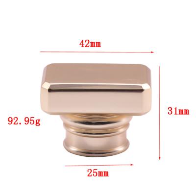 China Customized Logo Premium Glossy T-Shaped Cap Zamac Perfume Cap for Fea 15 for sale