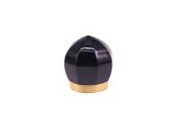 China Customized Hanging Plating zinc Alloy 65g Zamak Perfume Caps for sale