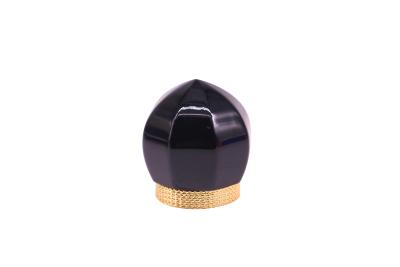 China Customized Hanging Plating zinc Alloy 65g Zamak Perfume Caps for sale